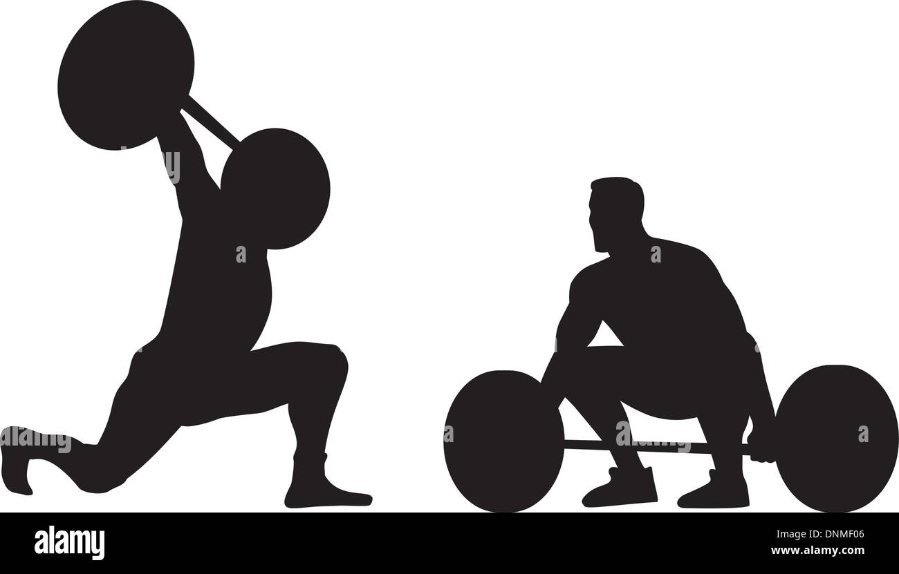 Weight lifting vector vectors hi-res stock photography and images - Alamy