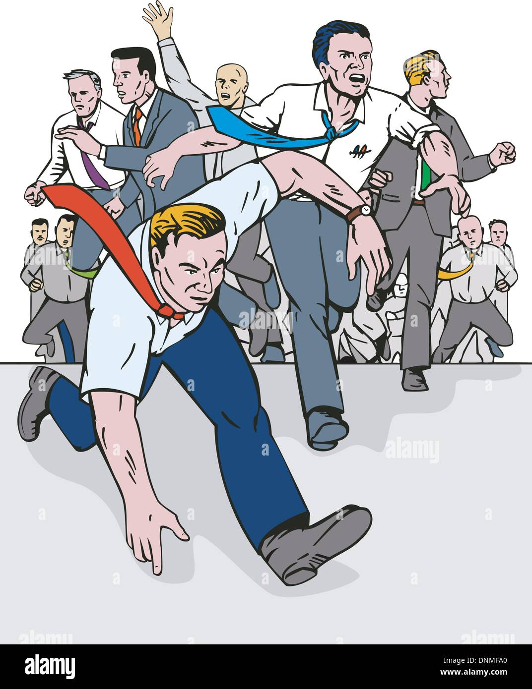 People running in panic hi-res stock photography and images - Alamy