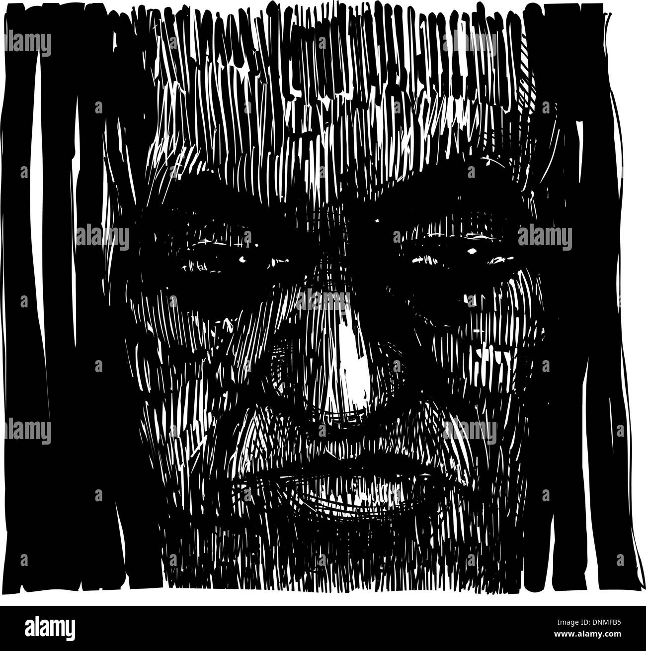 Drawing Illustration of Voodoo Sorcerer Stock Vector Image & Art - Alamy