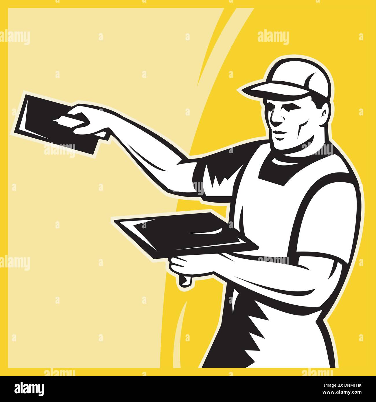 Plasterer vector vectors hi-res stock photography and images - Alamy