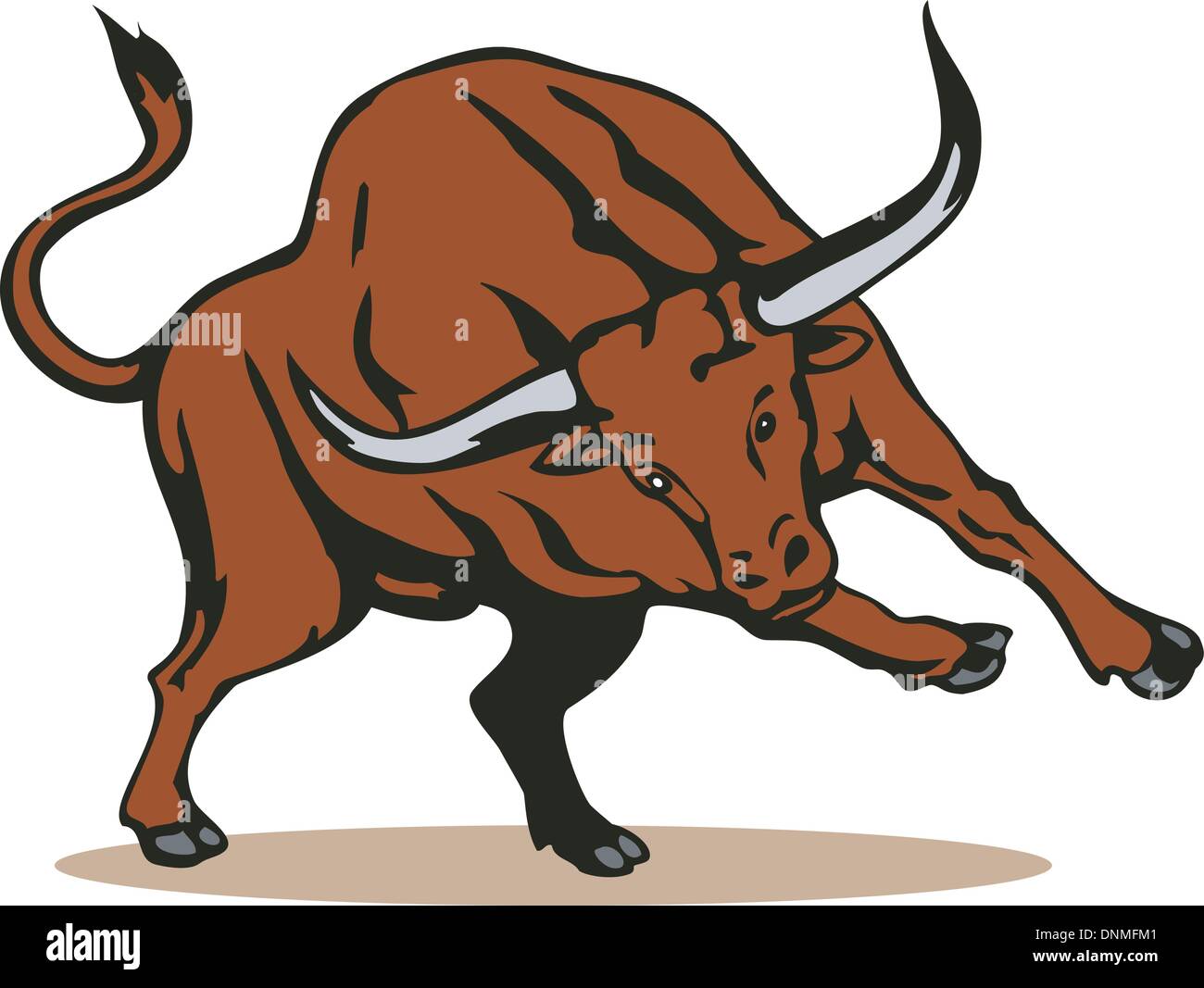 Bull Stock Vector Images - Alamy