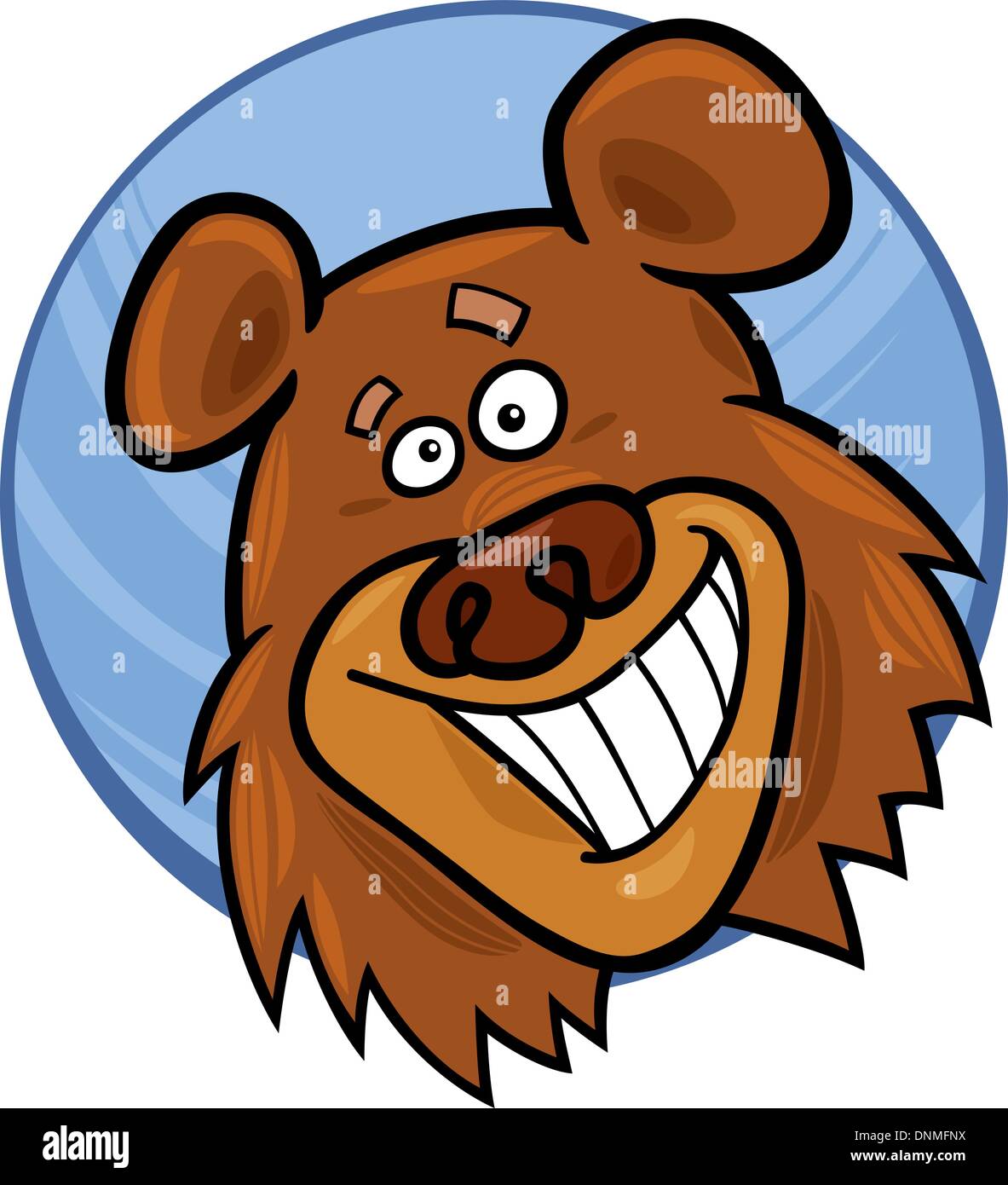 cartoon illustration of funny bear Stock Vector Image & Art - Alamy