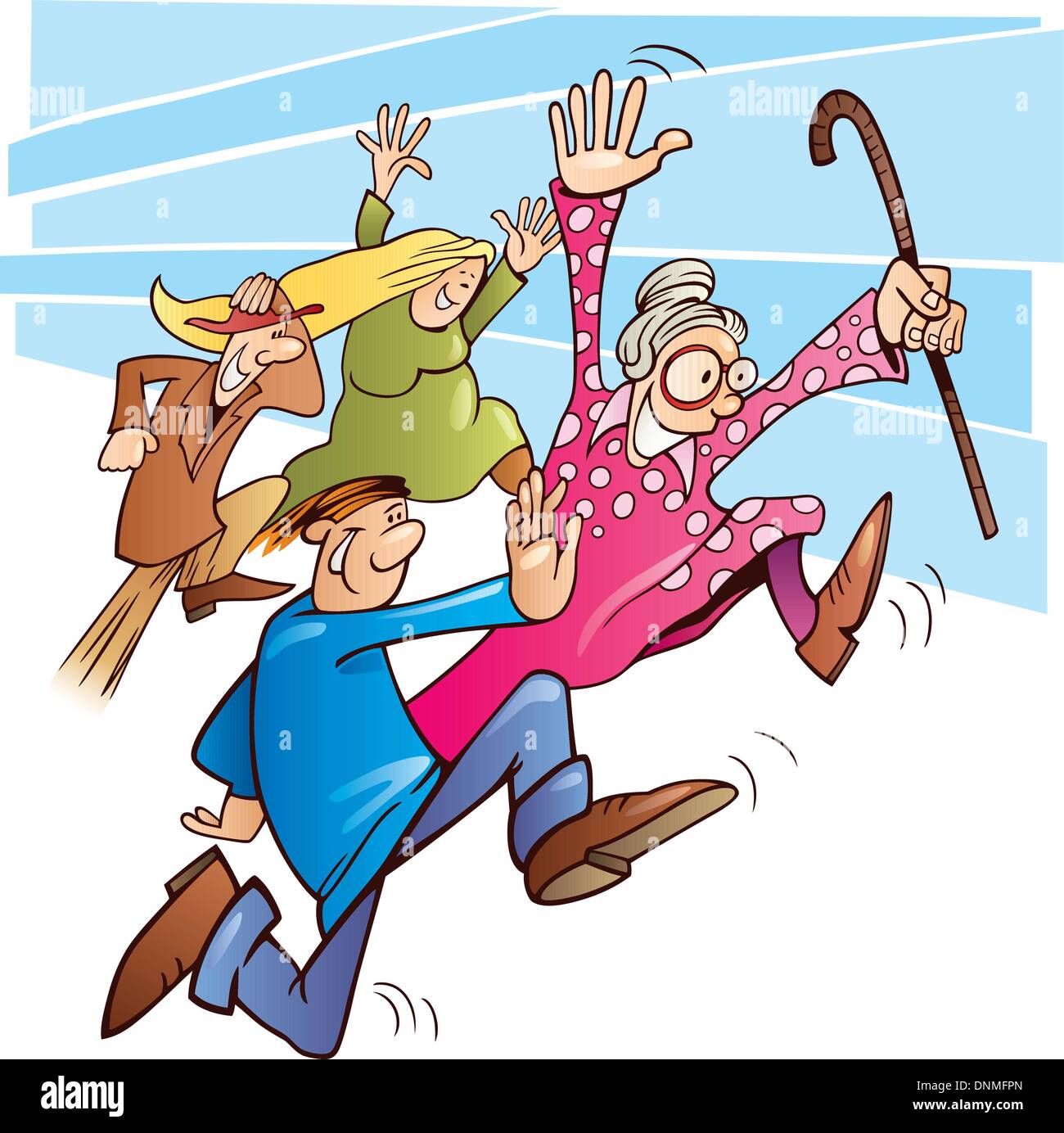 Man running after woman Stock Vector Images - Alamy