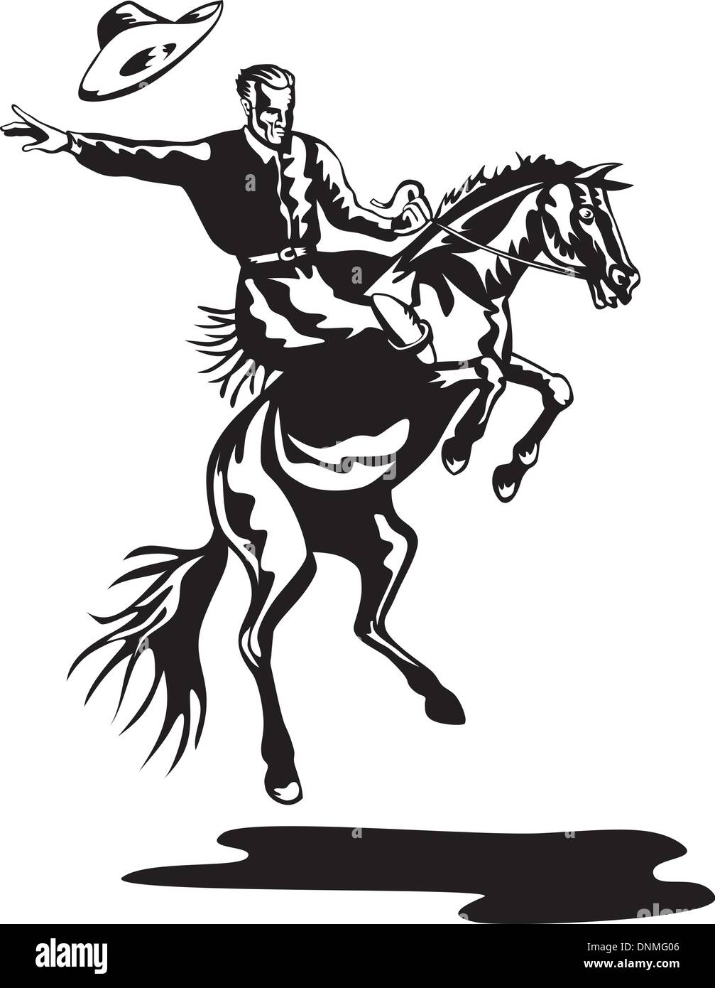 Rodeo vector hi-res stock photography and images - Alamy