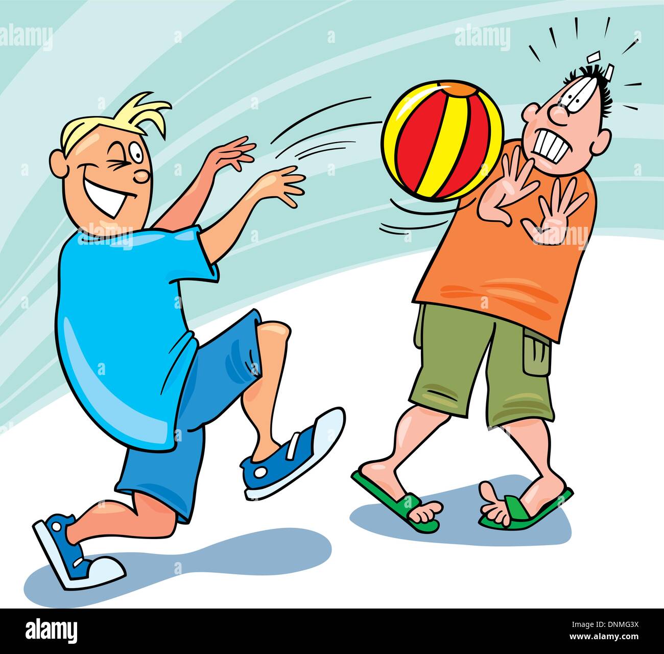 Two frightened children Stock Vector Images - Alamy