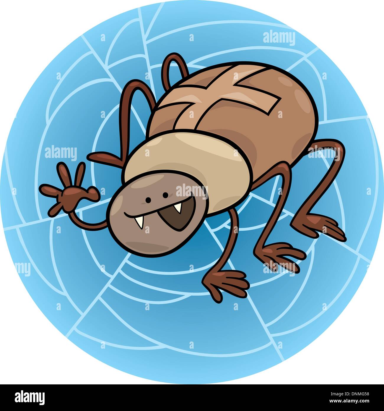 cartoon illustration of funny cross spider Stock Vector Image & Art - Alamy