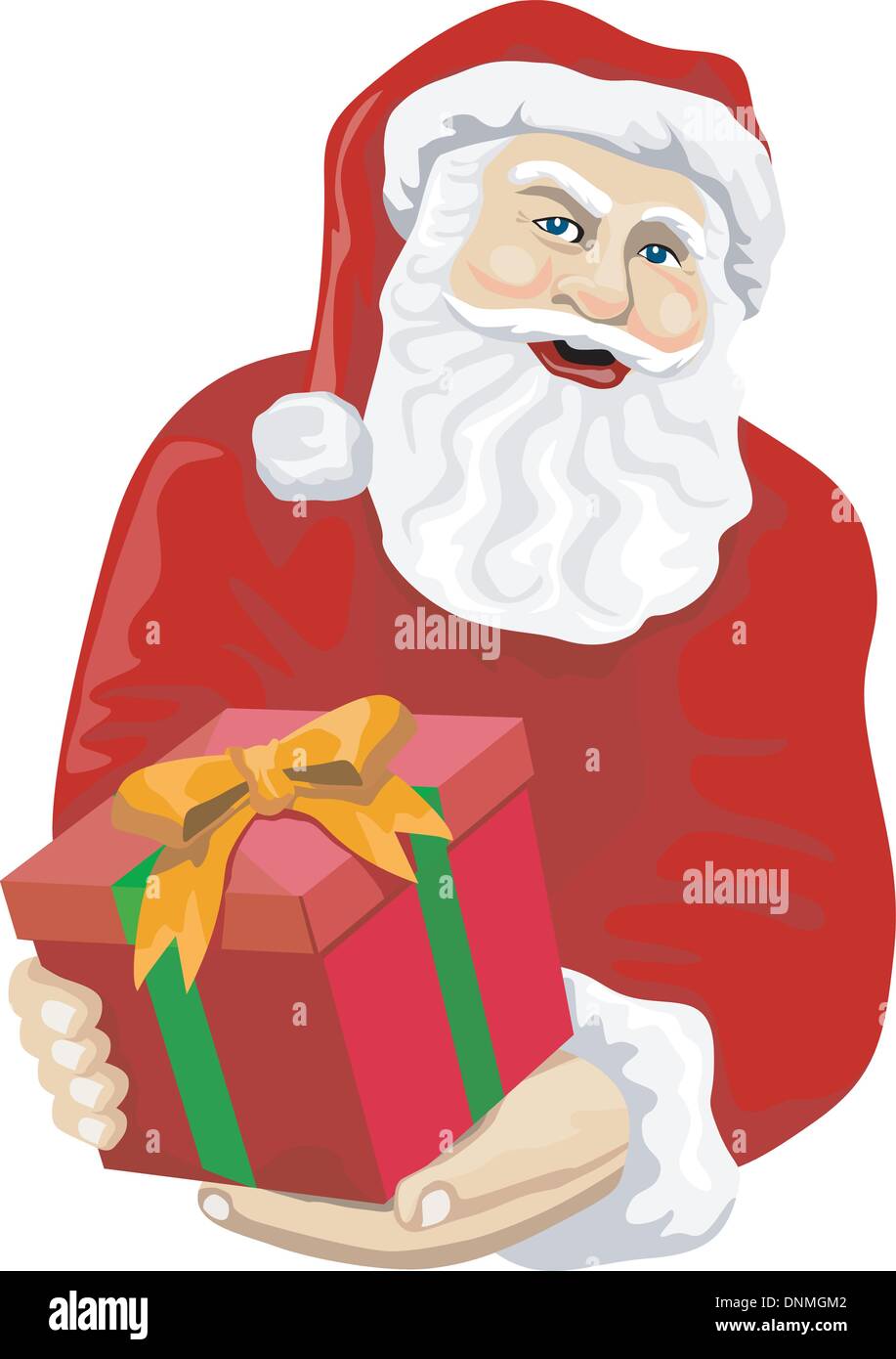 Illustration of Santa Claus done in retro style Stock Vector Image ...
