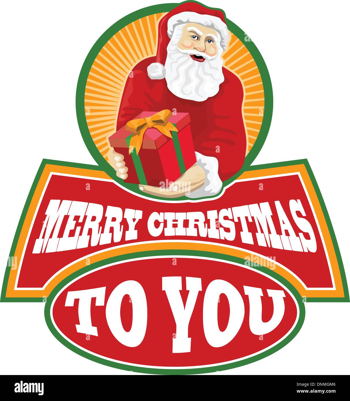 Retro style illustration of santa claus saint nicholas father christmas ...