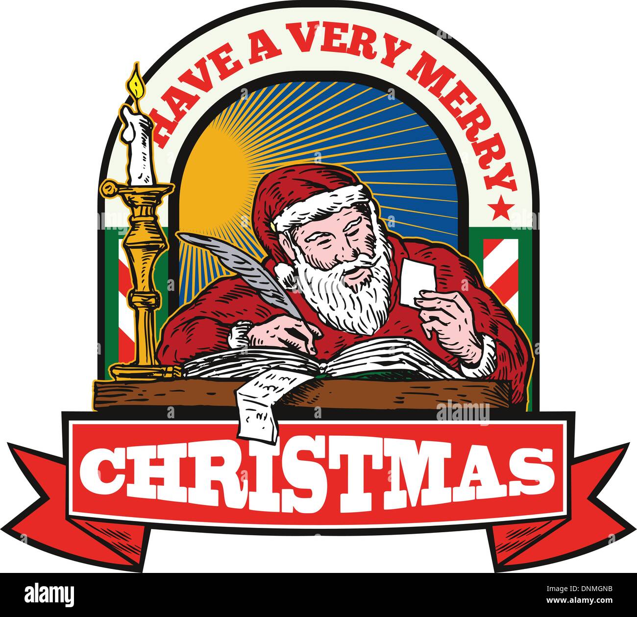 Illustration santa claus done in hi-res stock photography and images ...