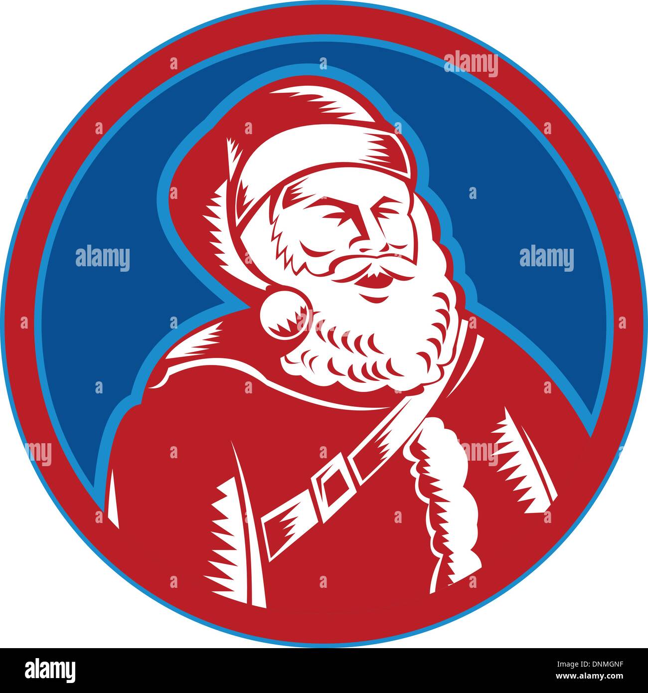 Father christmas inside Stock Vector Images - Alamy