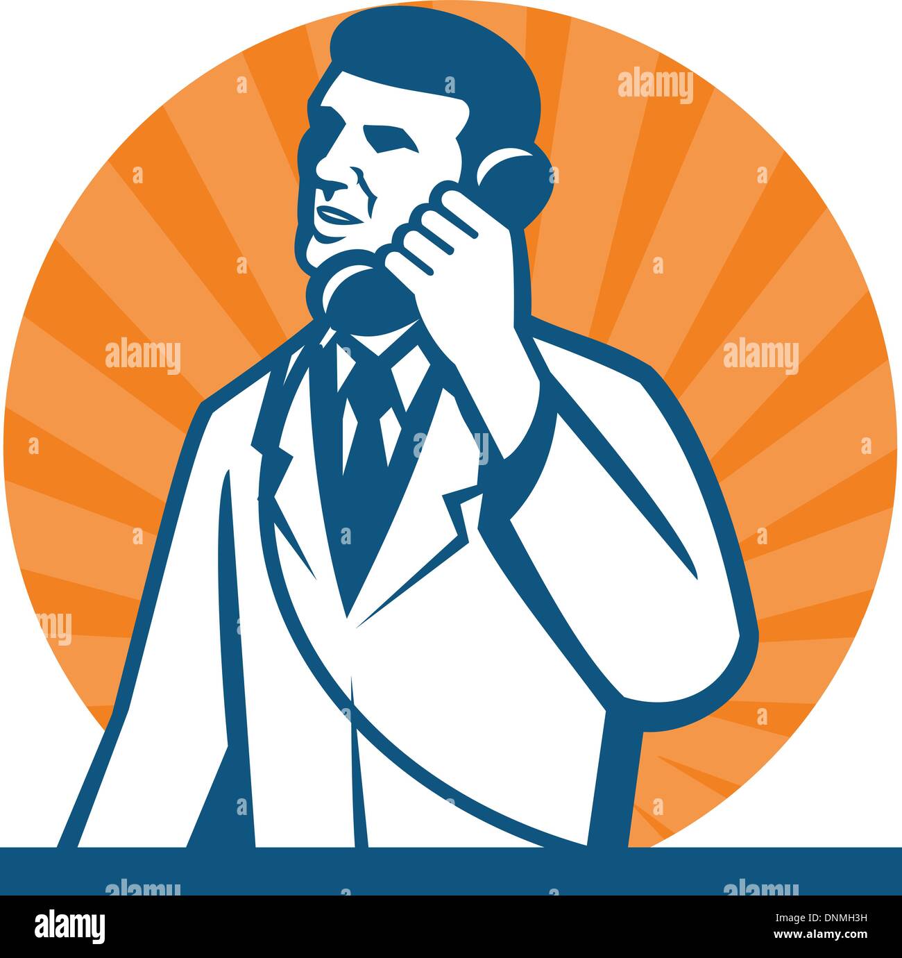 Technician in white lab Stock Vector Images - Alamy