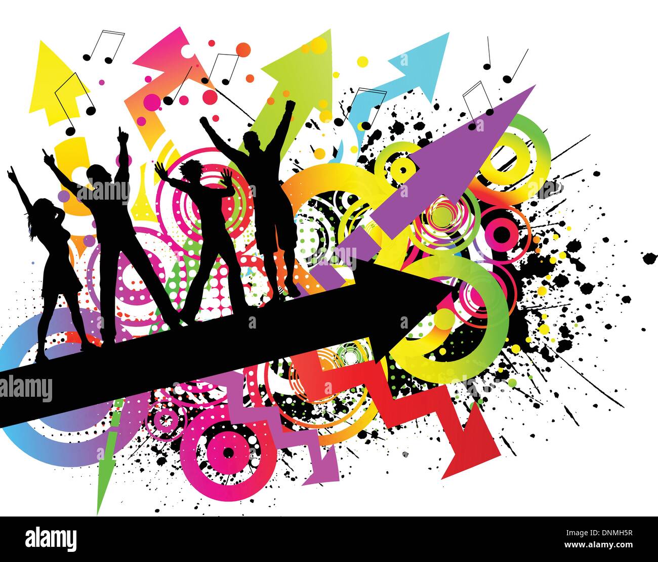 Women dancing on music Stock Vector Images - Alamy