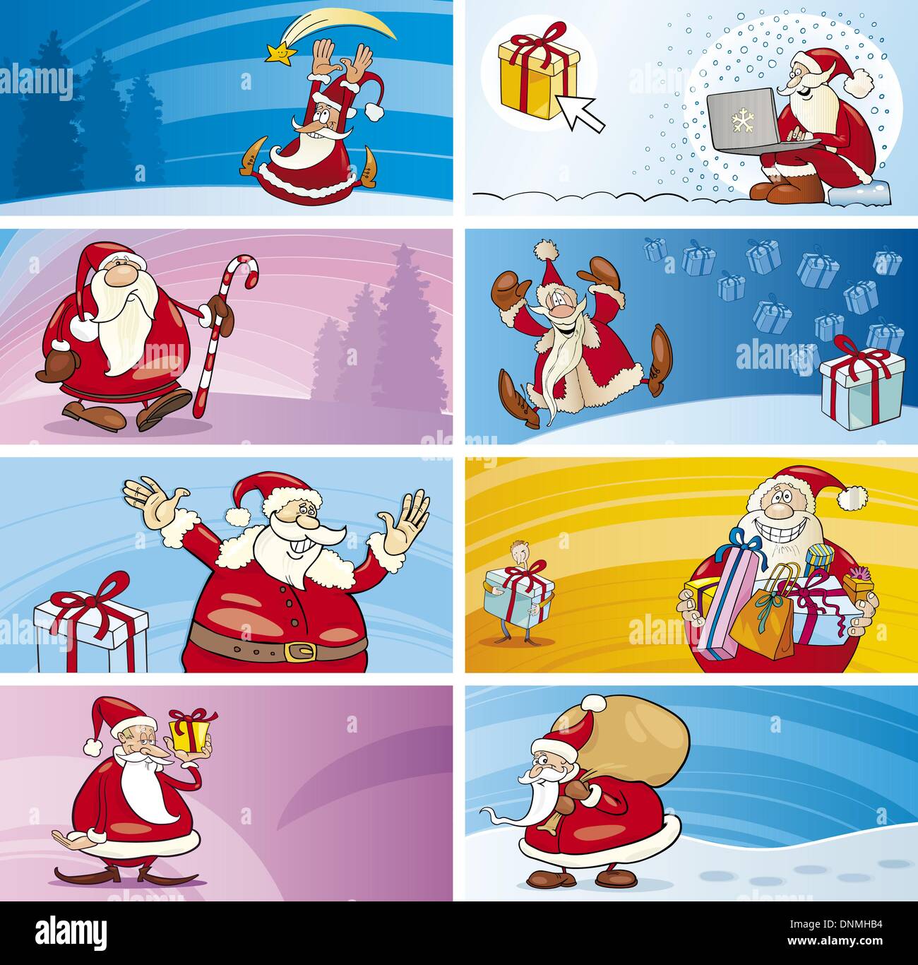 Fat father christmas Stock Vector Images - Alamy
