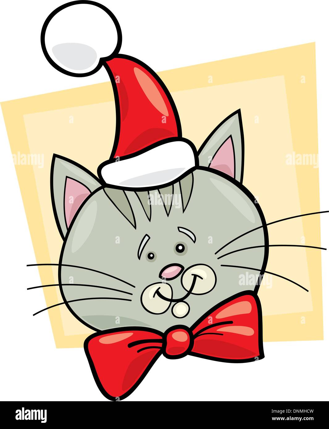 Illustration of christmas cat santa claus Stock Vector Image & Art - Alamy
