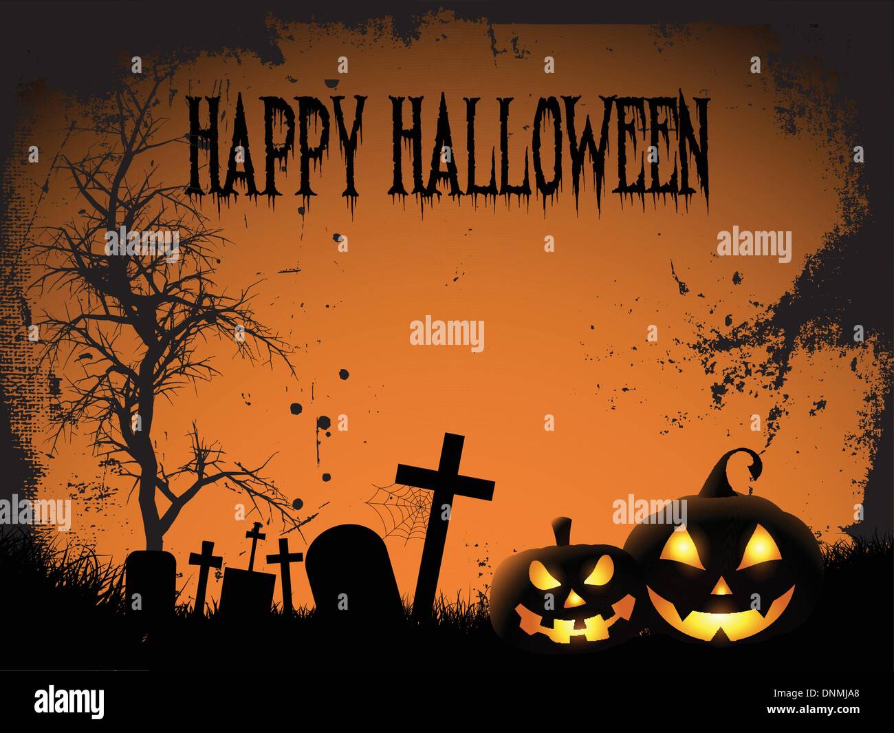 Spooky pumpkins Stock Vector Images - Alamy