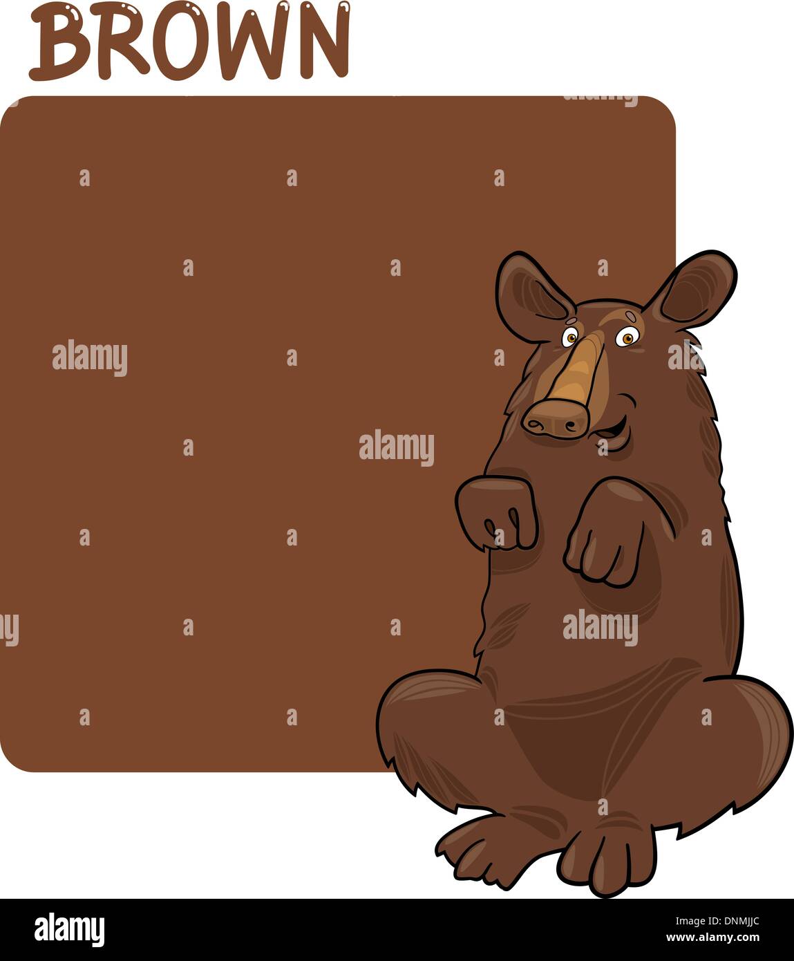 Cartoon Illustration of Color Brown and Bear Stock Vector Image & Art ...