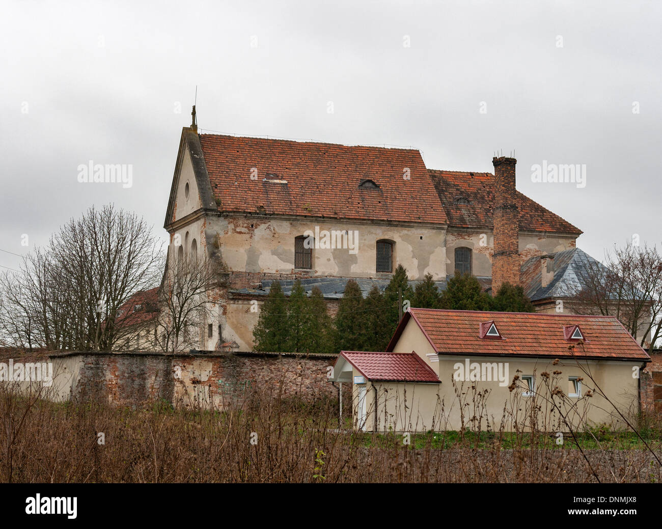 Capuchin Monastery in Olesko, Ukraine. Built in the second third of the ...