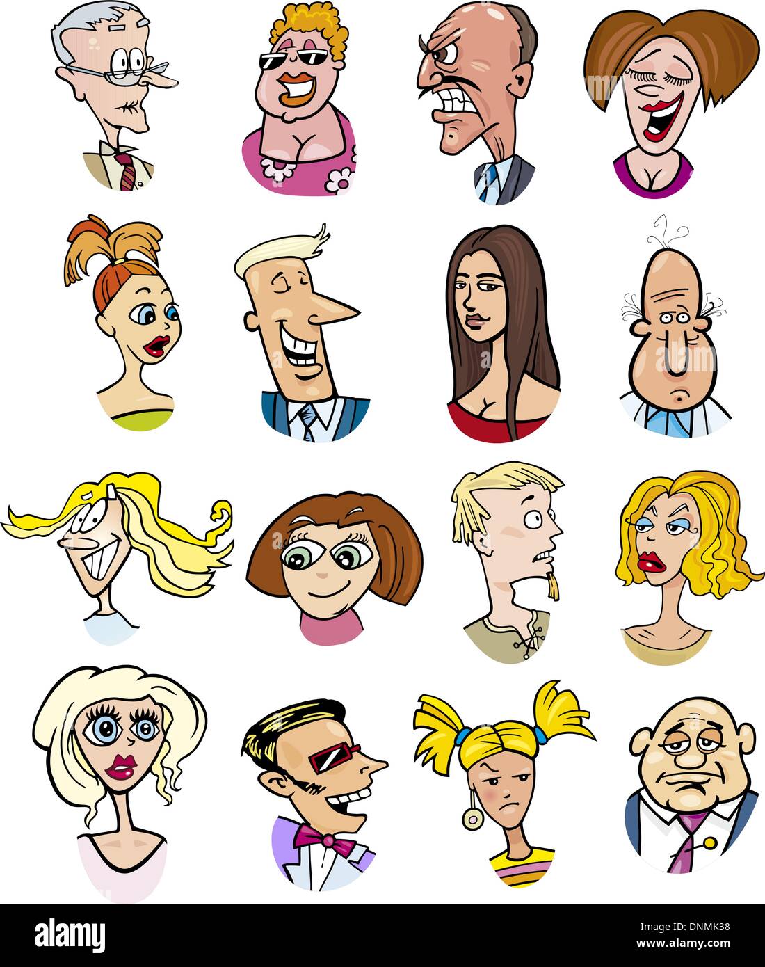 Drawing illustration angry woman caricature Cut Out Stock Images ...
