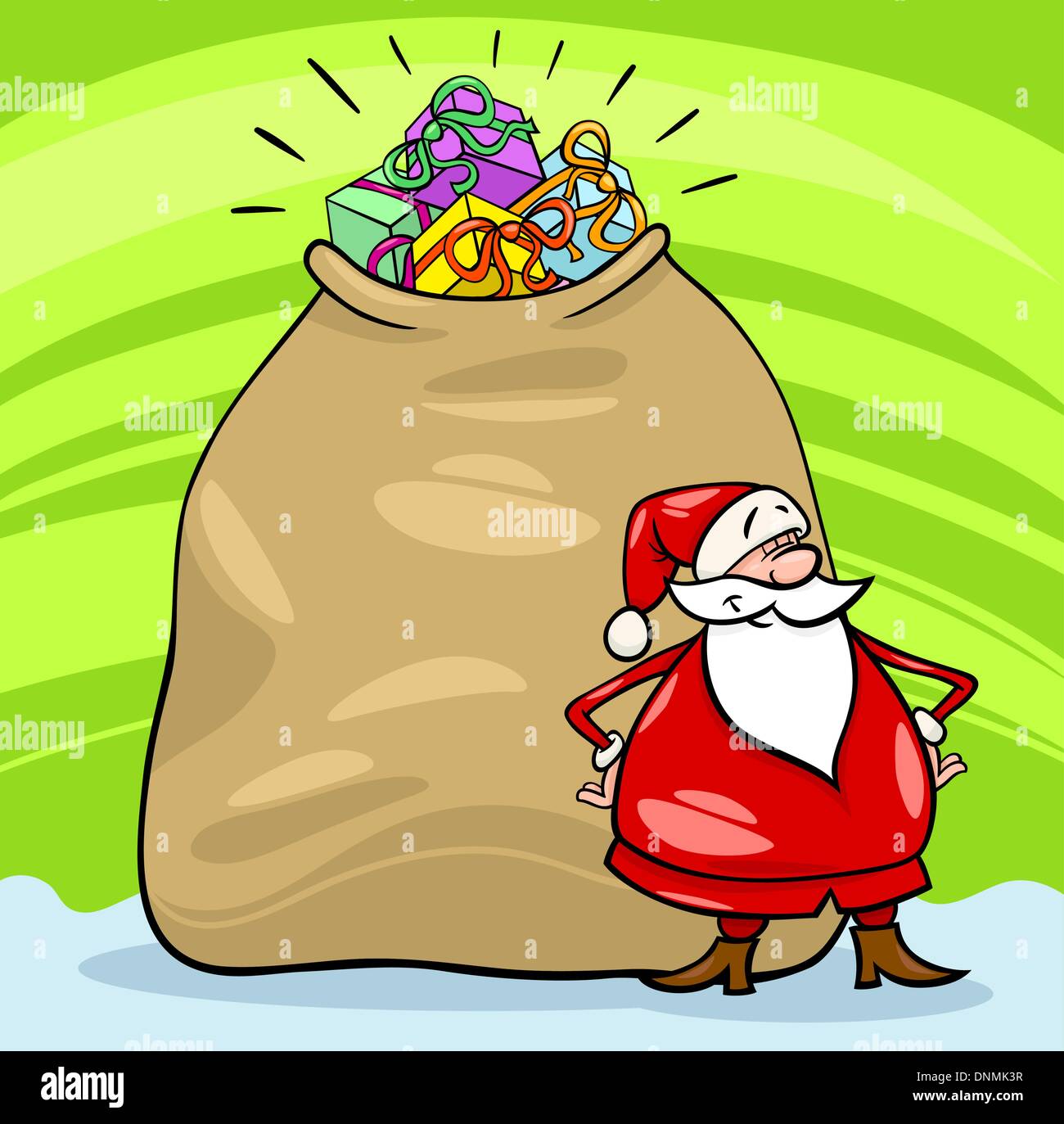 Memes Para Papa Noel Cartoon Illustration Of Funny Santa Claus Or Papa