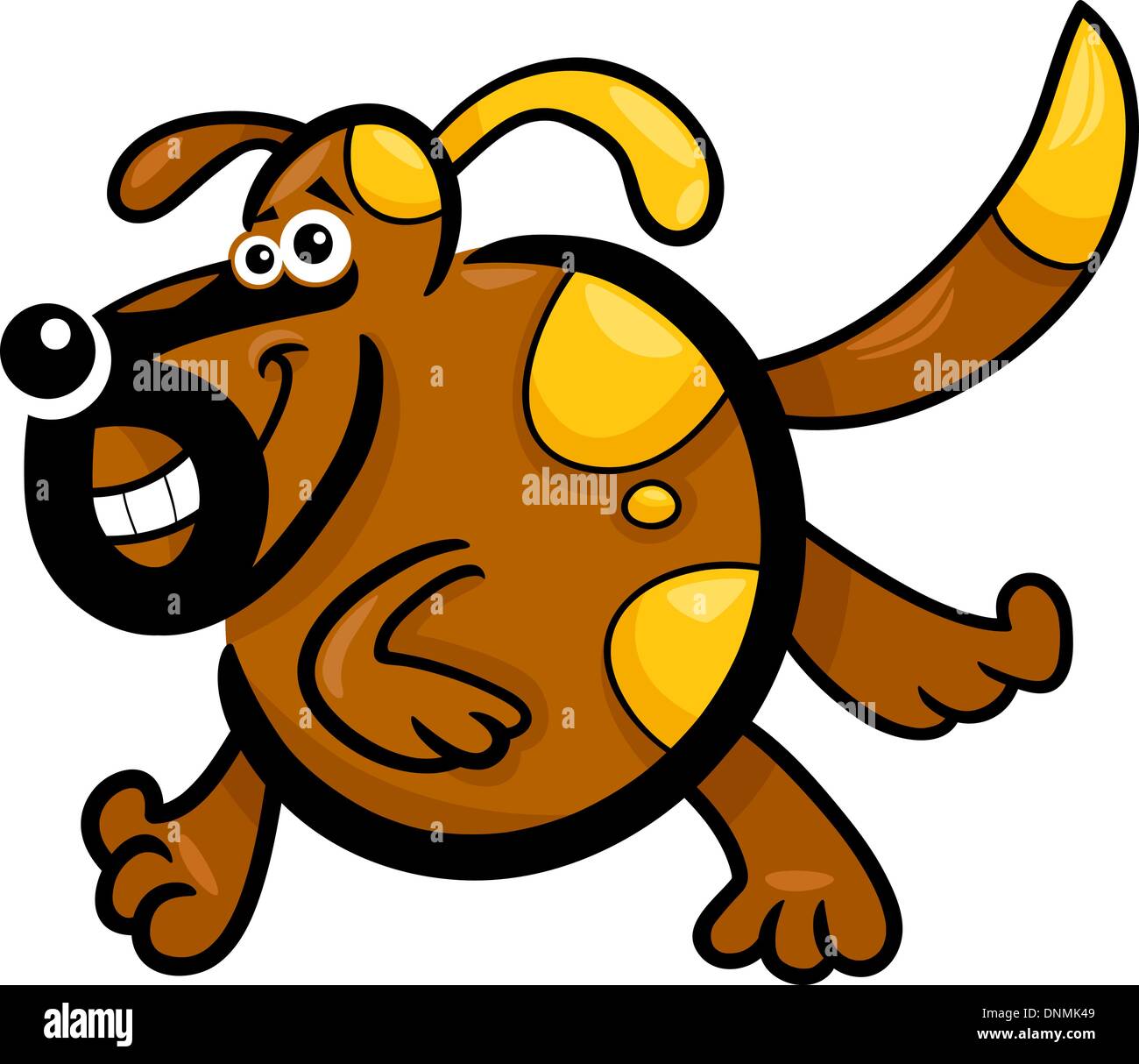 Cartoon Dog Running Scared