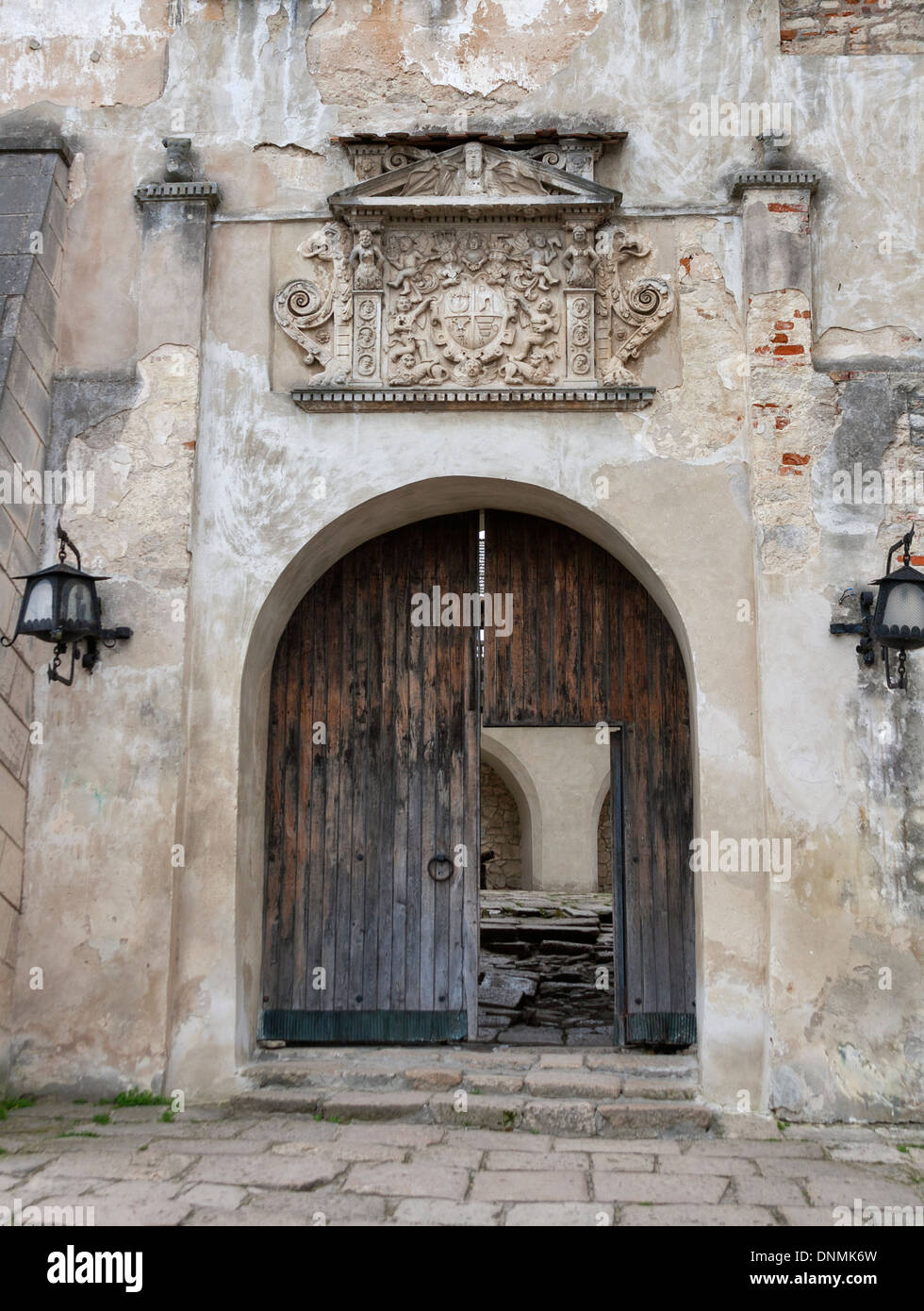 Entrance to the Olesko Castle, Ukraine Stock Photo - Alamy