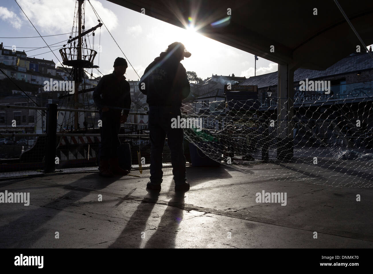 Brixham Fishing Brixham Fleet Old Deck High Resolution Stock ...