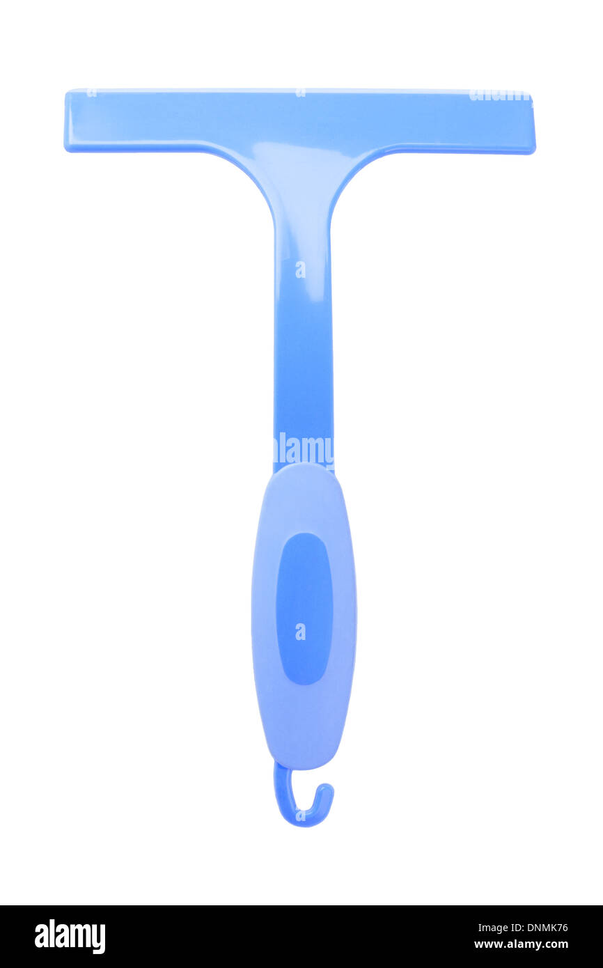 Plastic Window Cleaner On White Background Stock Photo - Alamy
