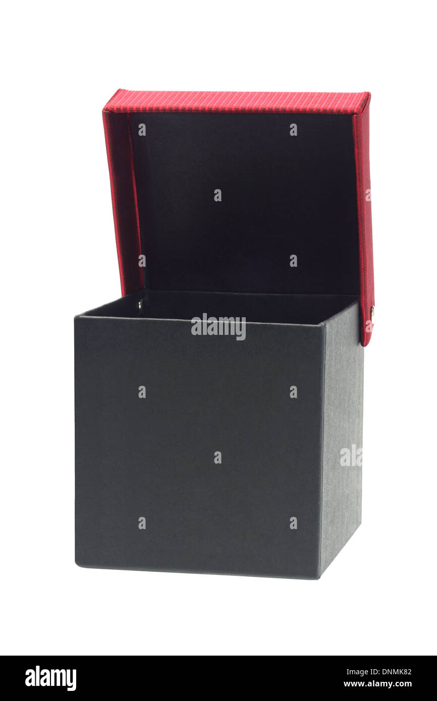 Open Gift Box On White Background Stock Photo - Alamy