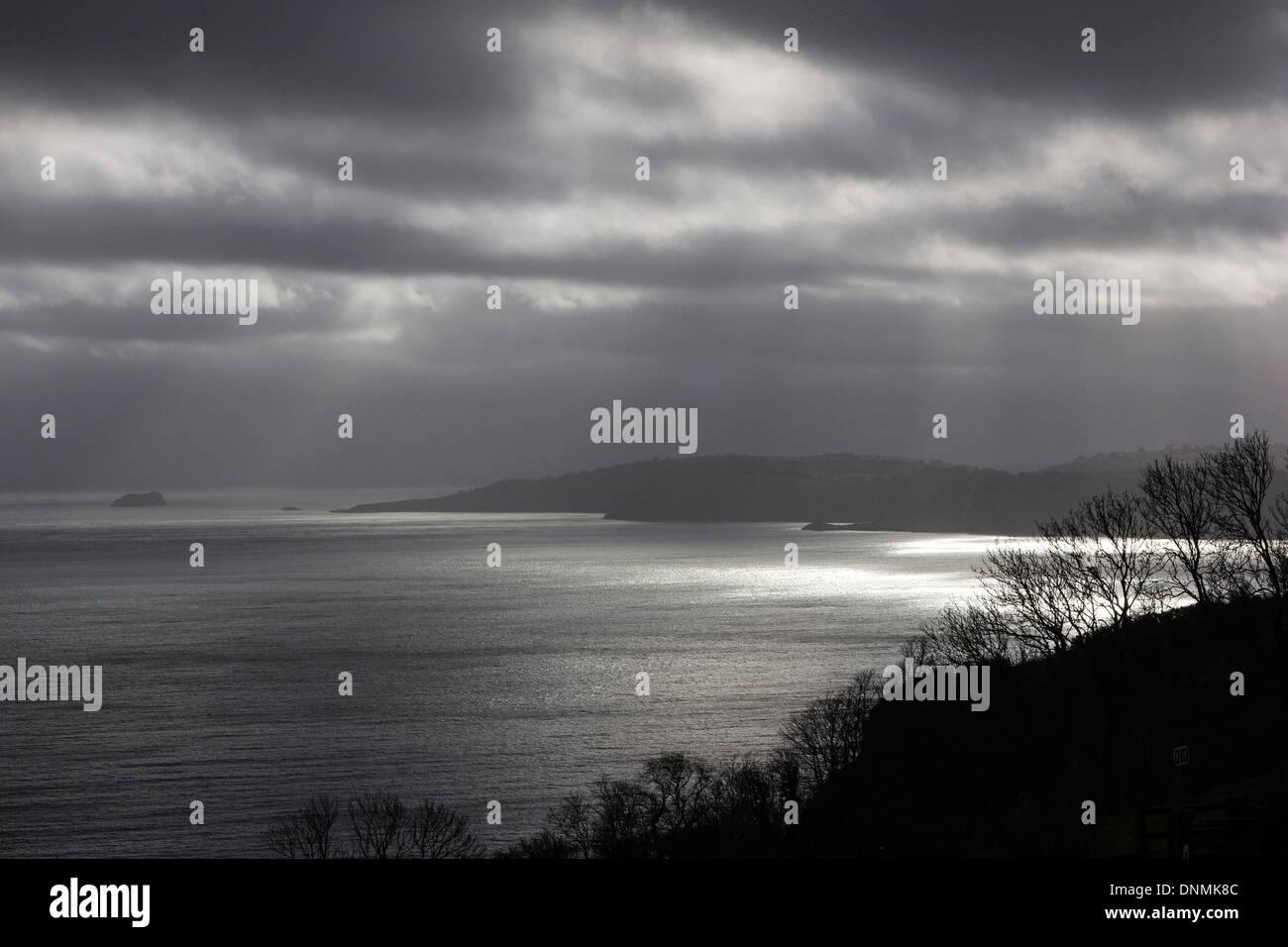 south west coastal path,Devon,fishing fleet,Torbay coastline Stock ...