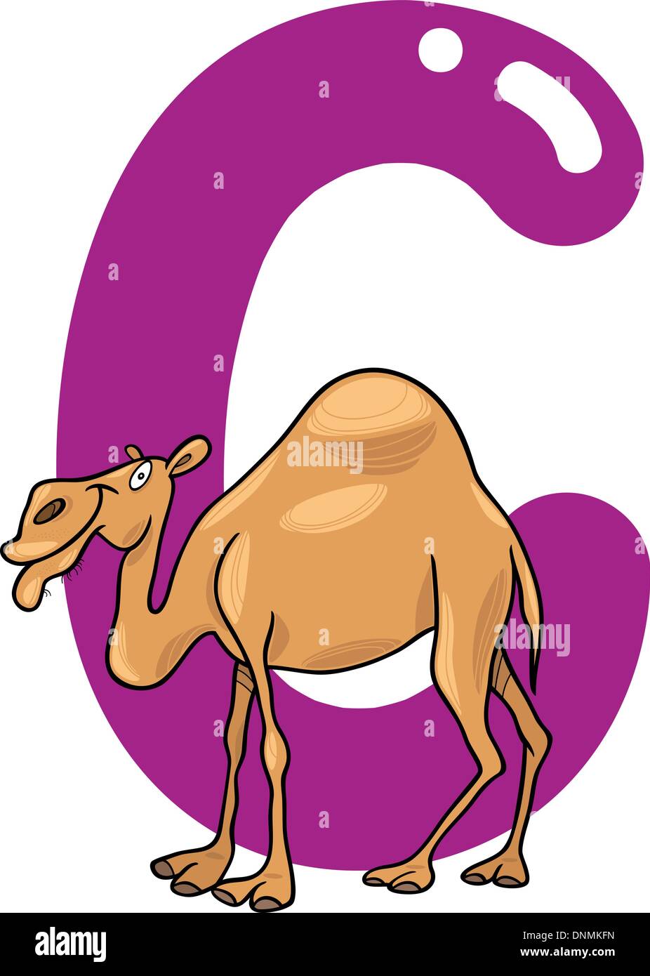 cartoon illustration of C letter for camel Stock Vector Image & Art - Alamy