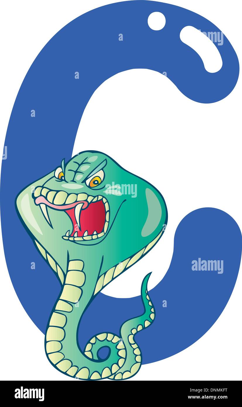 cartoon illustration of C letter for cobra Stock Vector Image & Art - Alamy