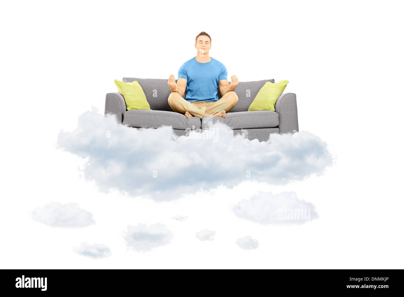 Male meditating hi-res stock photography and images - Alamy