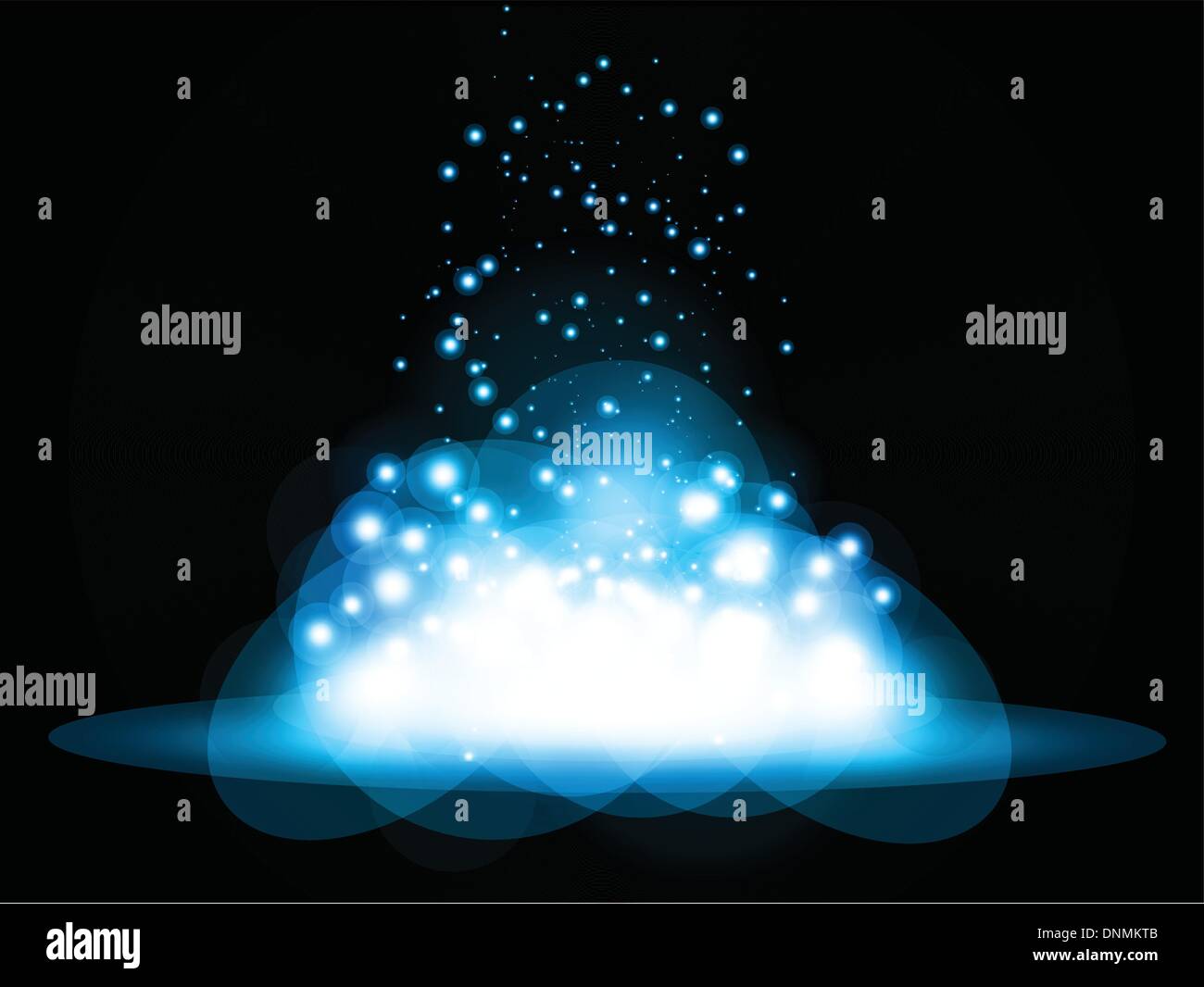 Abstract blue background with glowing lights effect Stock Vector Image ...