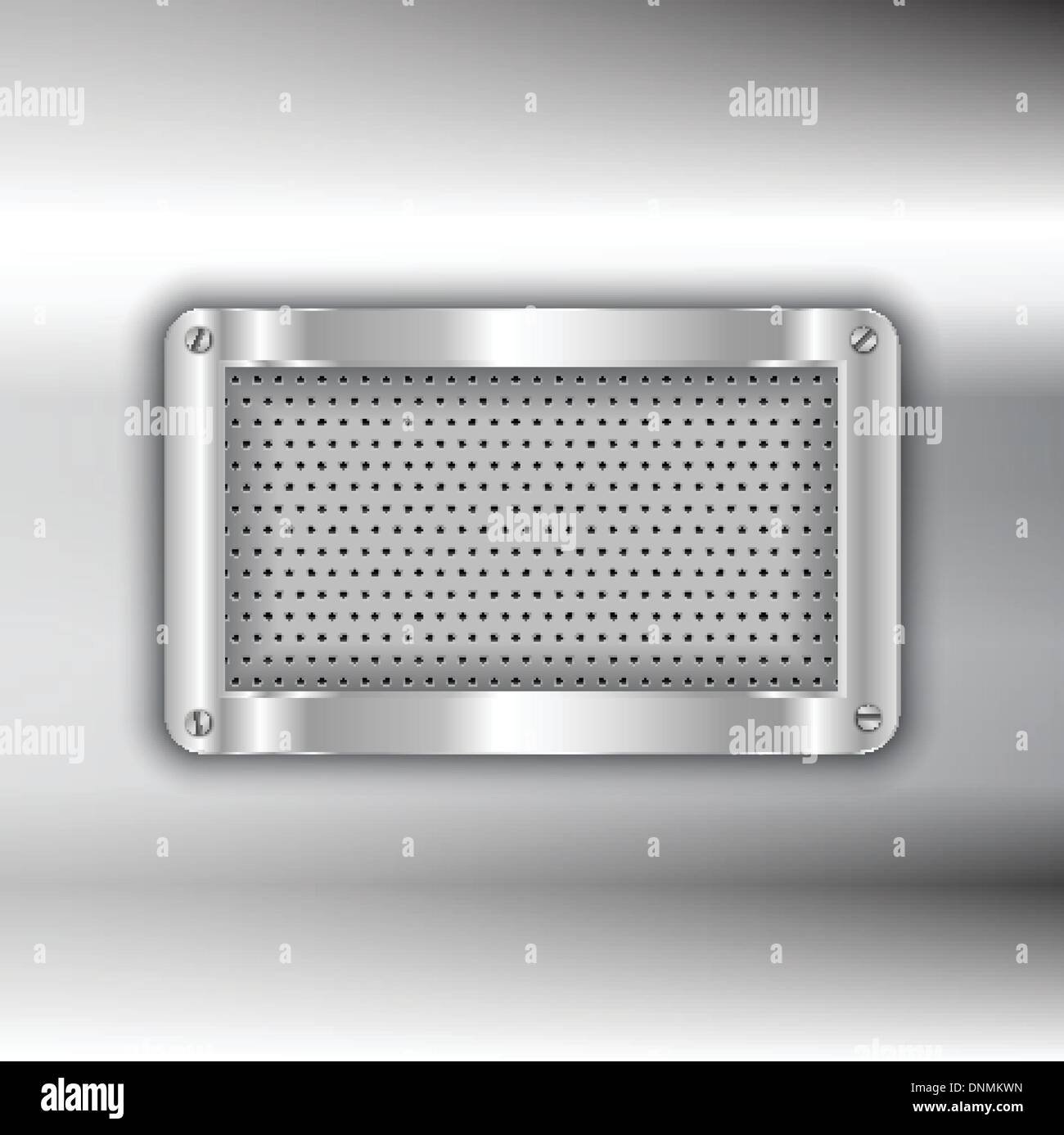 Metallic plate Stock Vector Images - Alamy