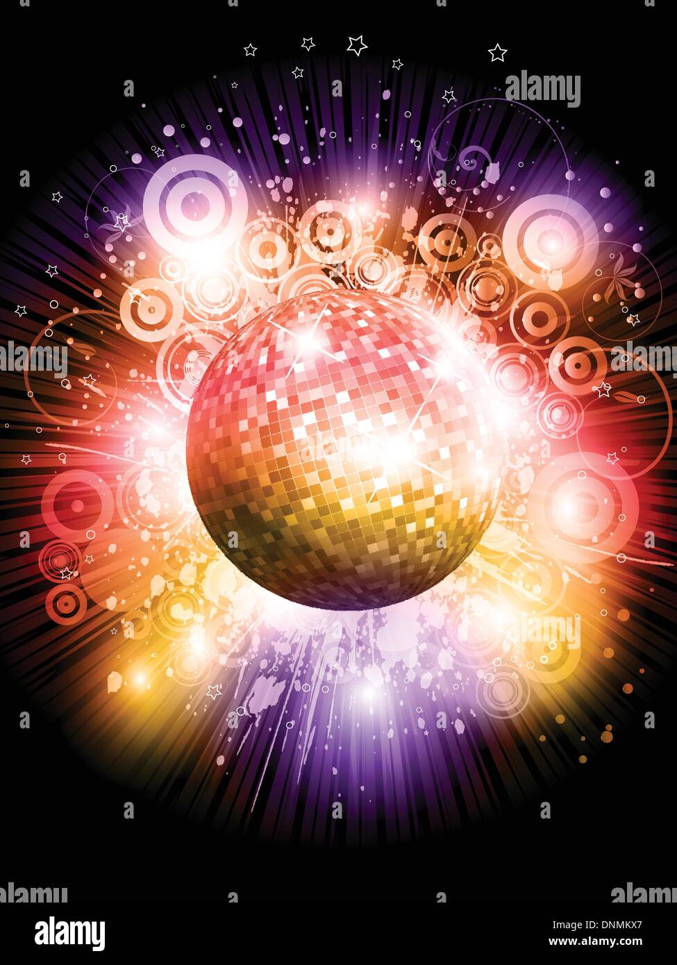 Mirror ball background Stock Vector Images - Alamy