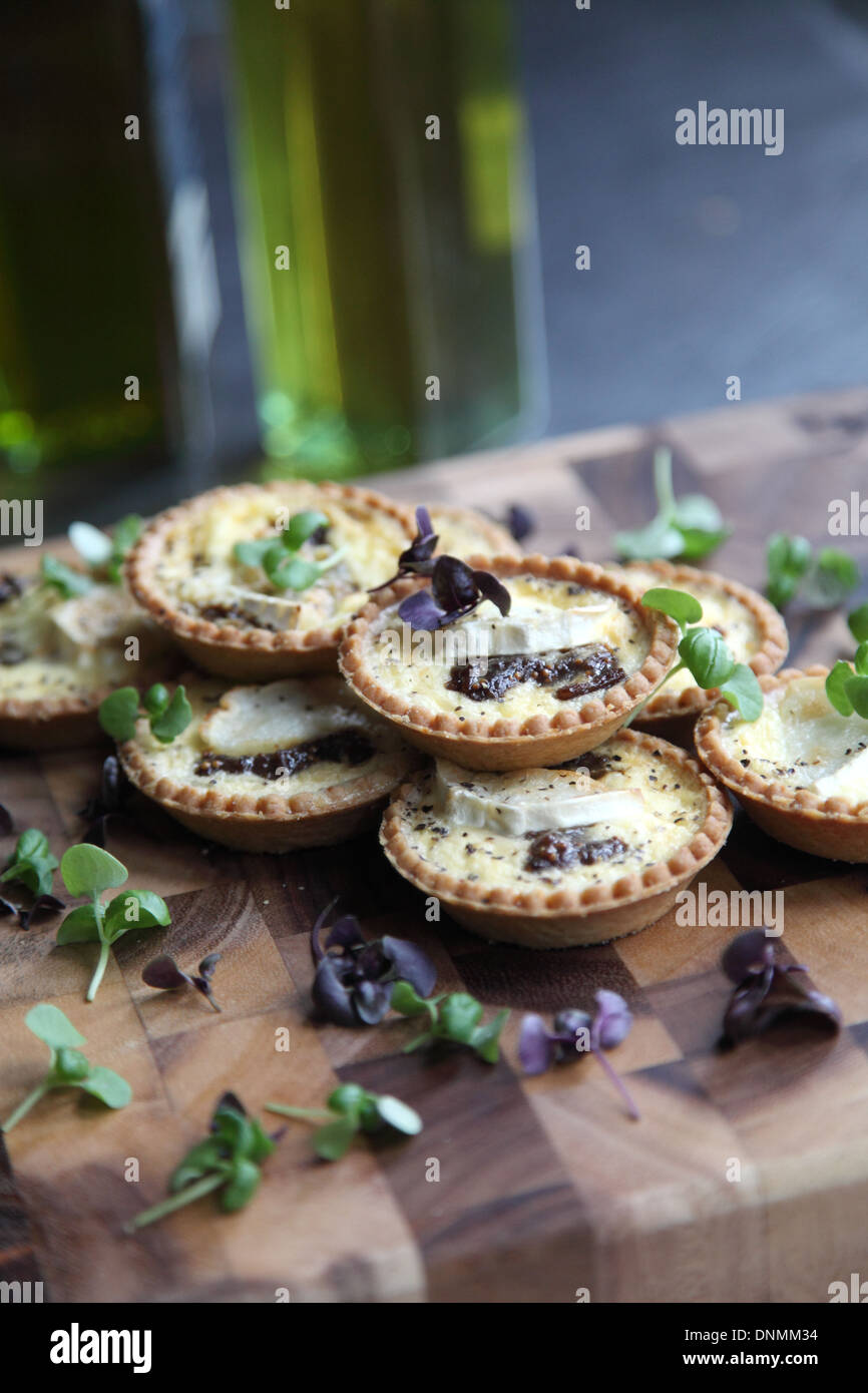 Selection of mini quiches Stock Photo - Alamy