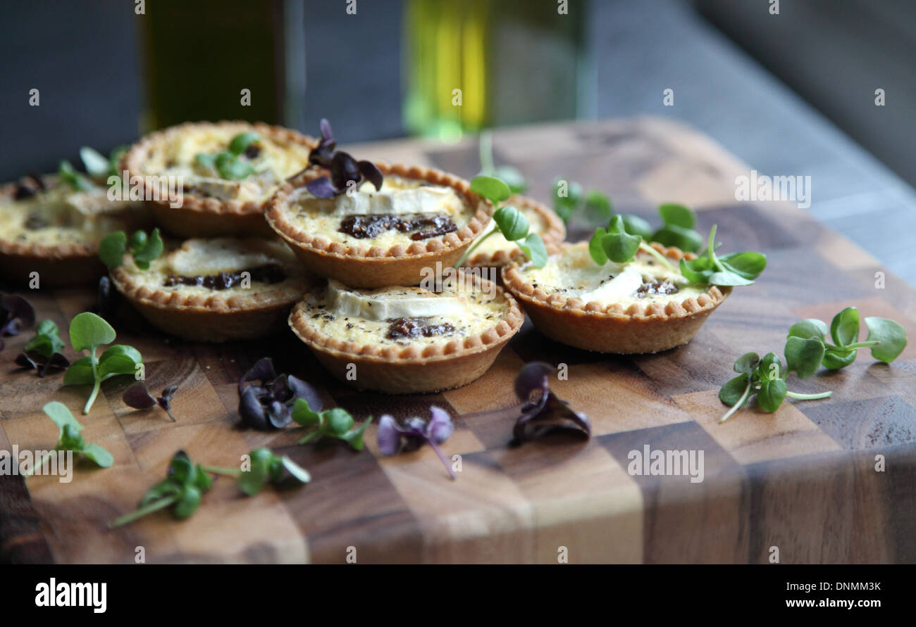 Selection of mini quiches Stock Photo - Alamy