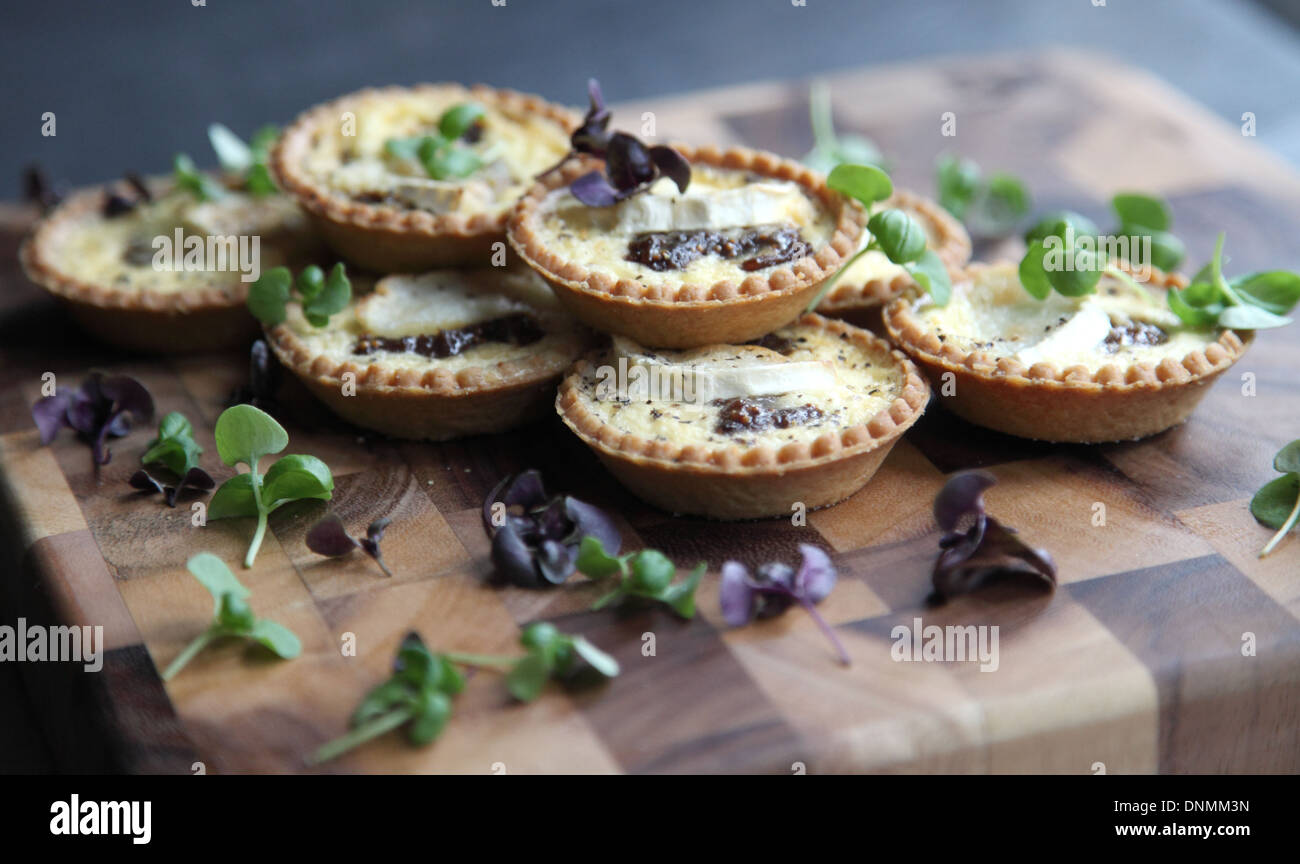Selection of mini quiches Stock Photo - Alamy