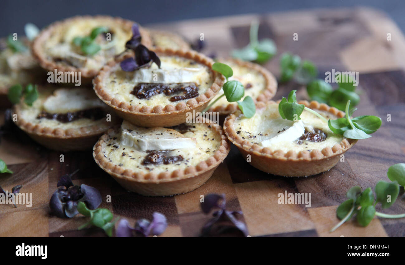 Selection of mini quiches Stock Photo - Alamy