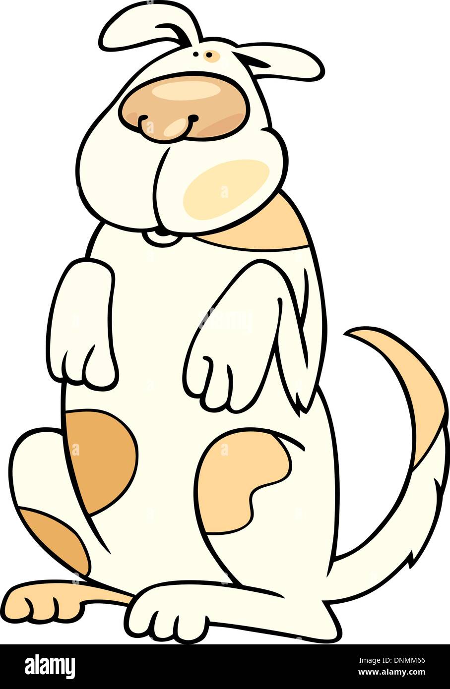 Cartoon illustration of standing spotted Dog Stock Vector Image & Art ...