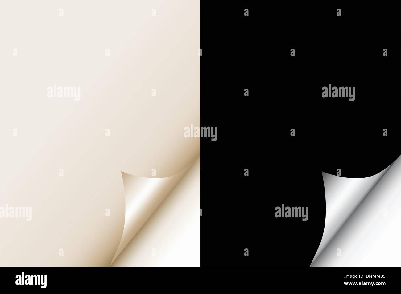 Two page curl backgrounds Stock Vector Image & Art - Alamy