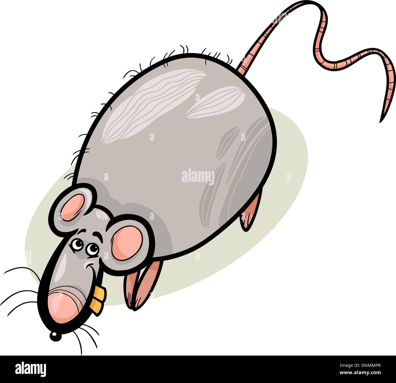 Cartoon Humorous Illustration of Funny Rat Animal Character Stock ...