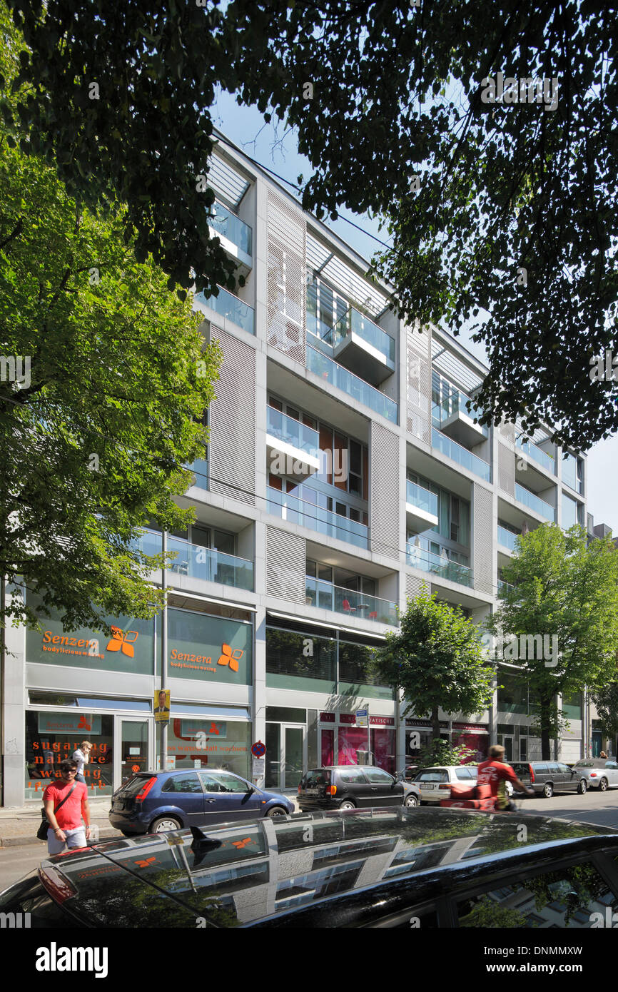 Berlin, Germany, construction of a new office and residential building ...