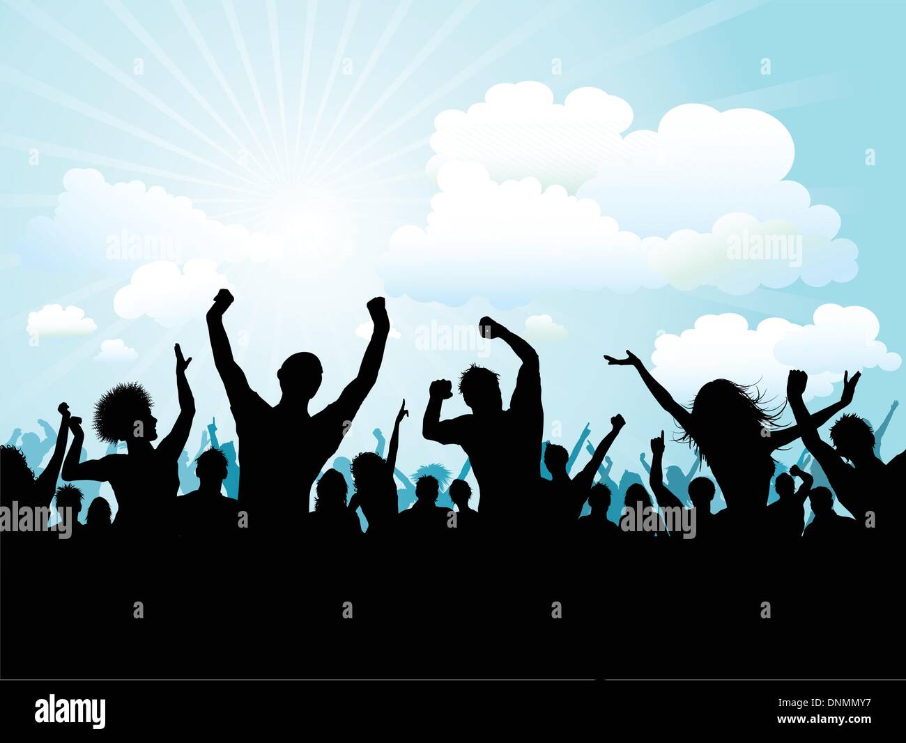 Party Crowd Silhouette
