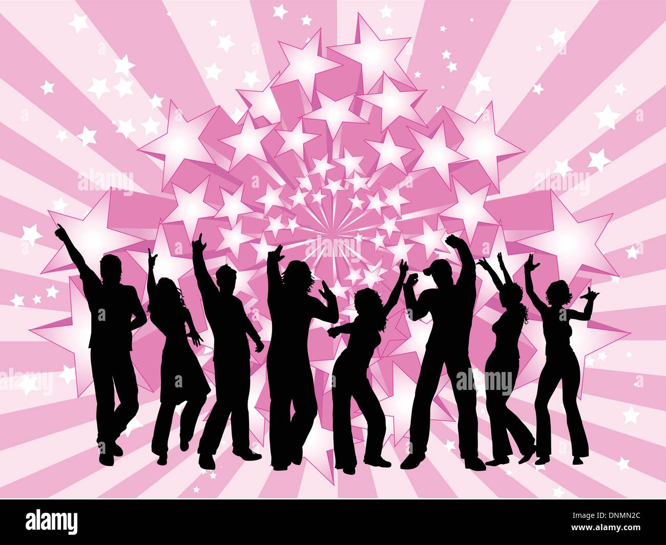 Silhouettes of people dancing Stock Vector Image & Art - Alamy