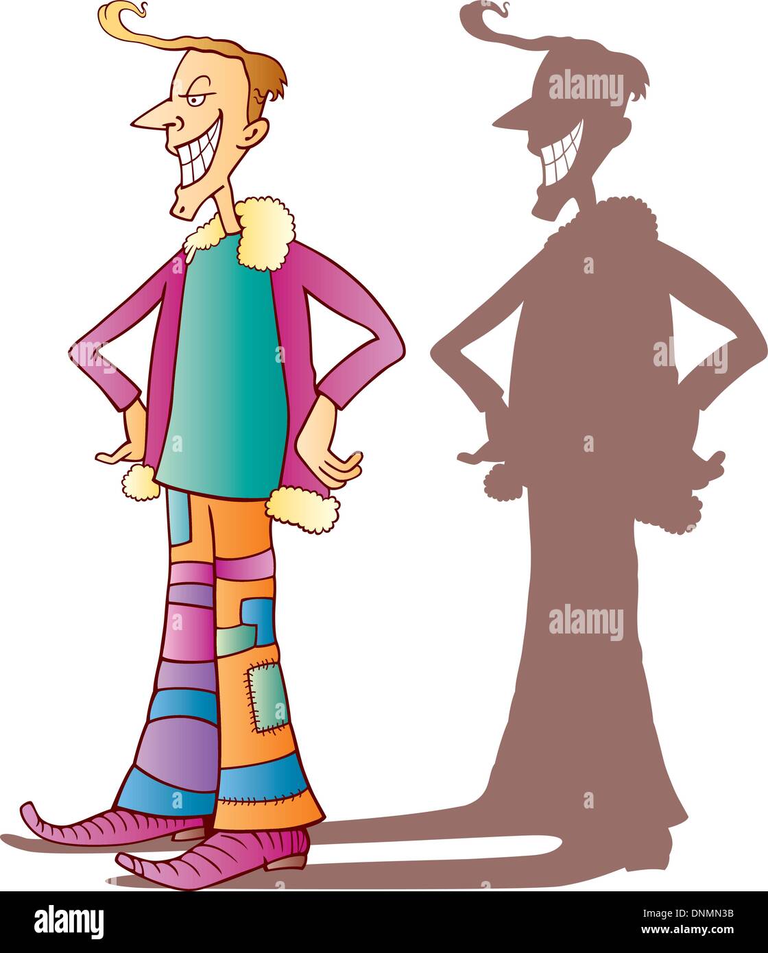 Illustration of funky eccentric guy Stock Vector Image & Art - Alamy