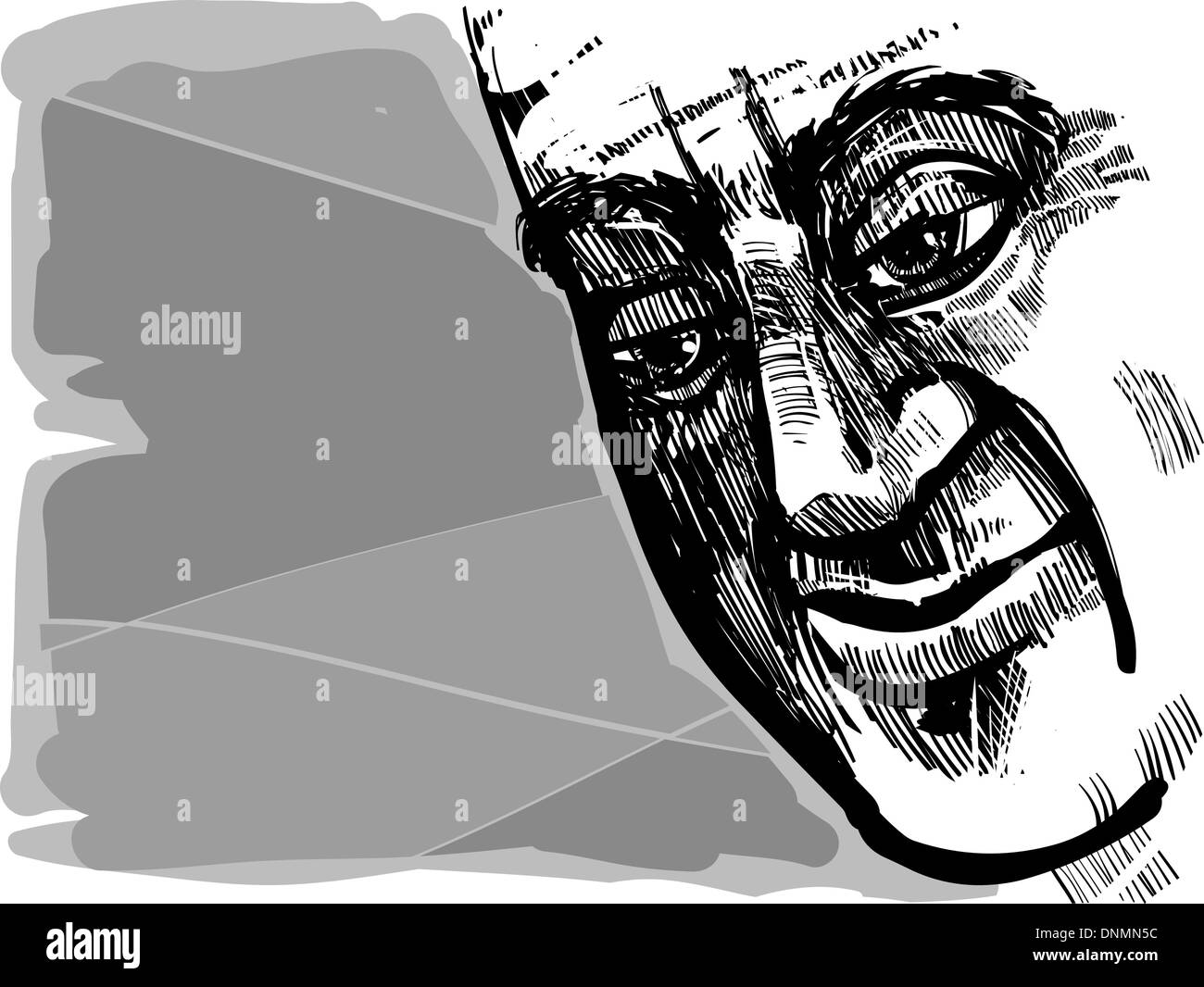 Smile face paint Stock Vector Images - Alamy