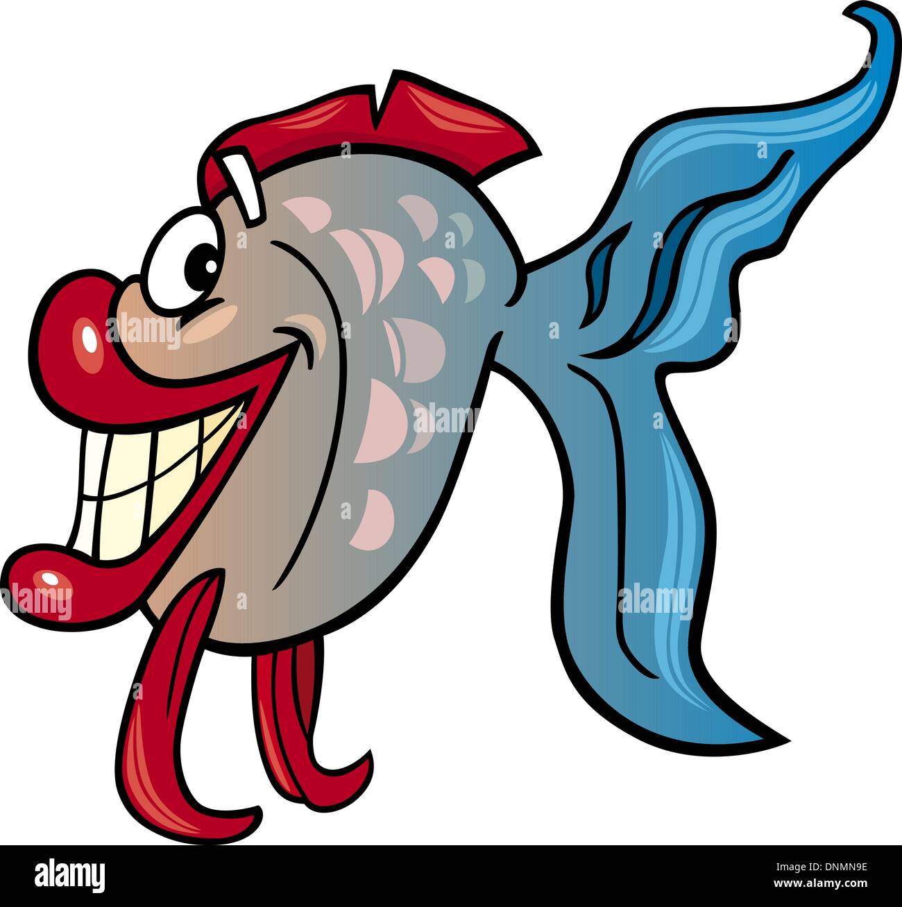 Toothy fish Stock Vector Images - Alamy