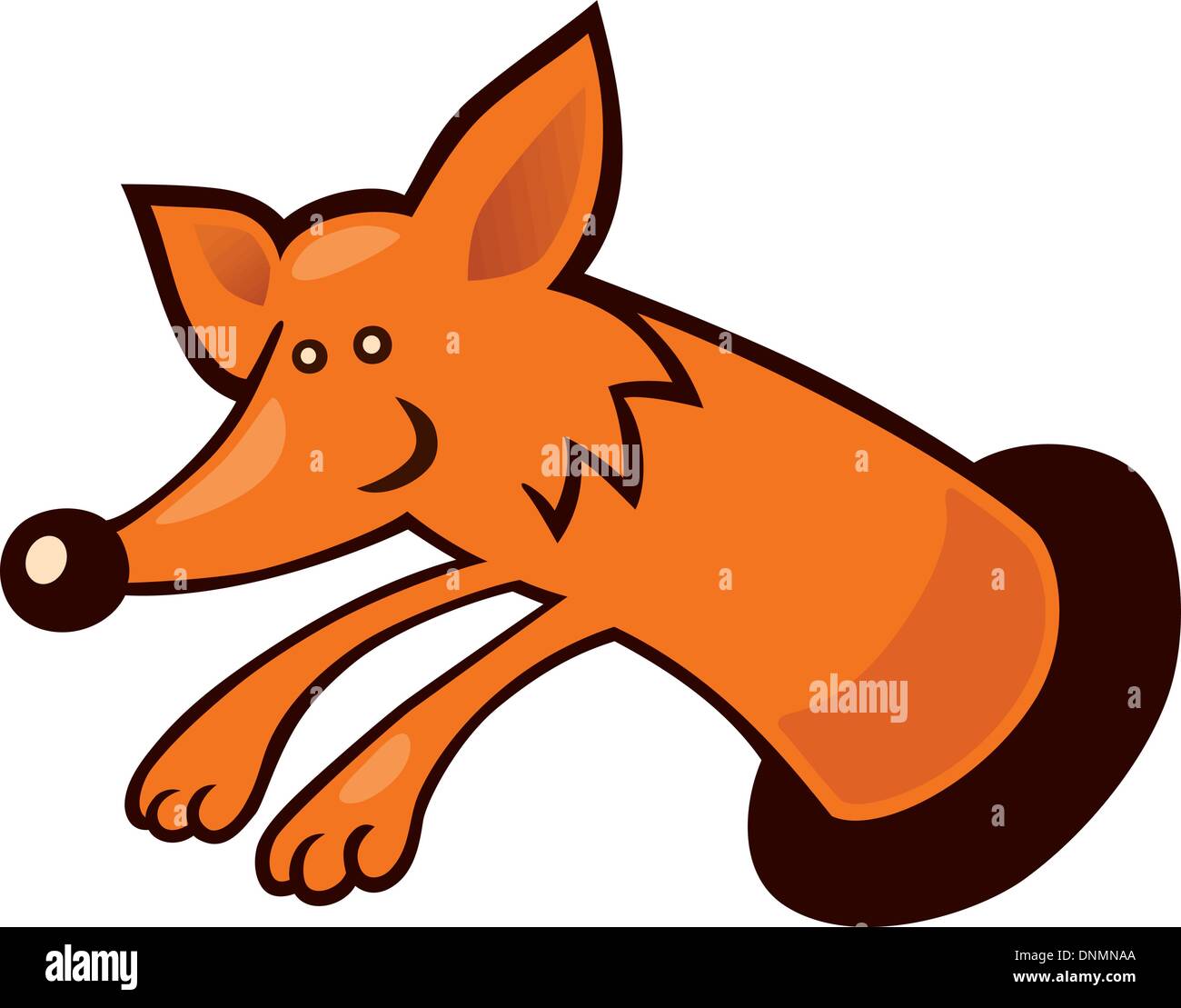 Cartoon illustration of Fox in burrow Stock Vector Image & Art - Alamy