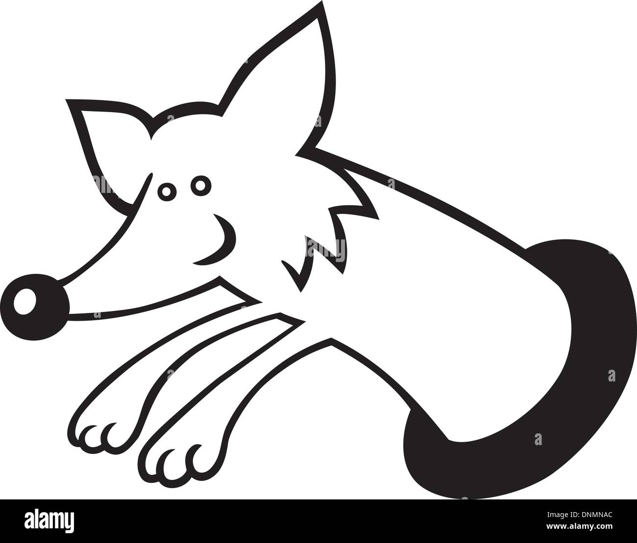 Cartoon illustration fox in burrow hi-res stock photography and images ...